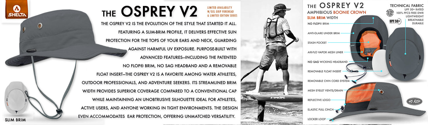 Shelta Osprey V2 Performance Sun Hats – Sheltahats