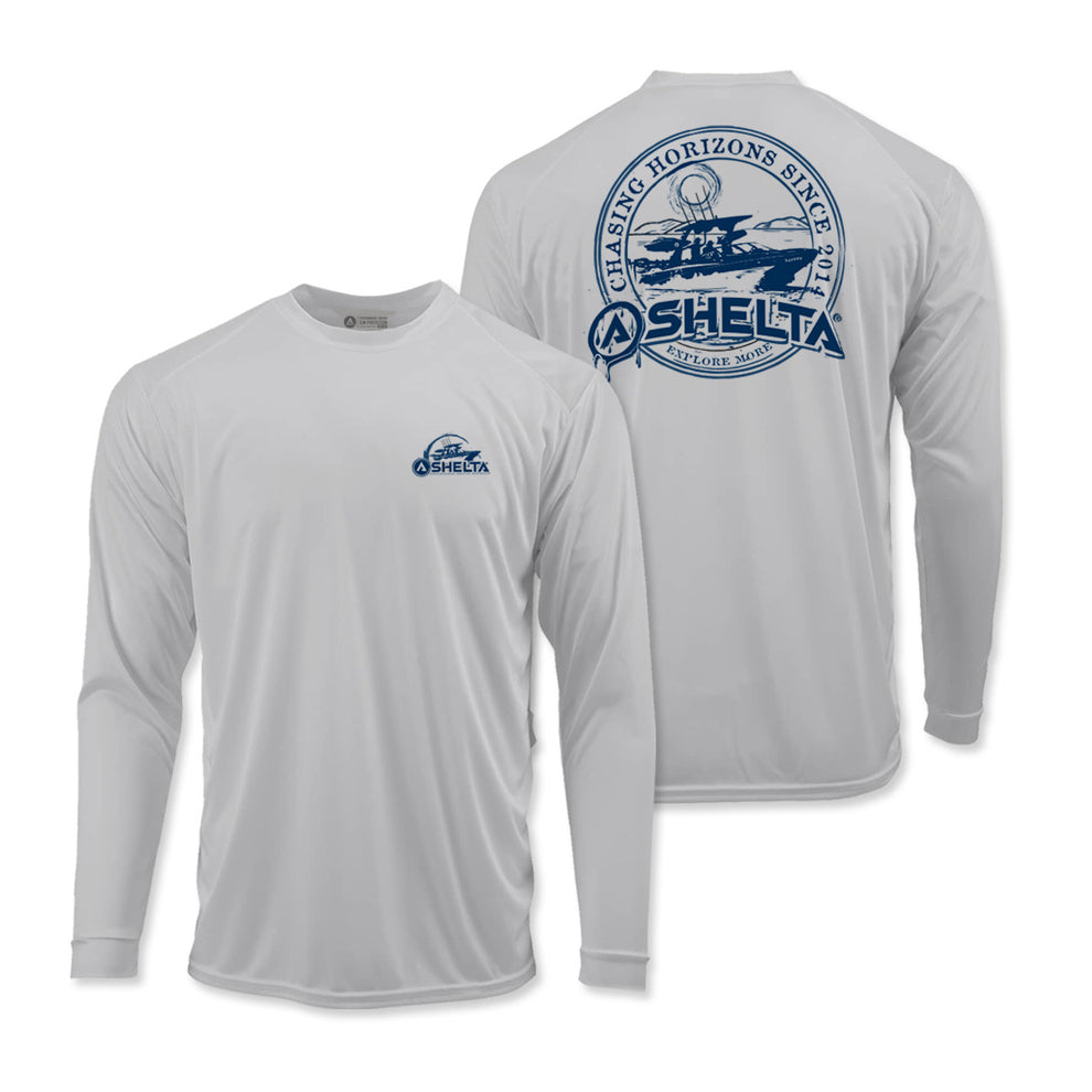 The Shelta L/S Chasing Horizons in Aluminum Grey – Sheltahats