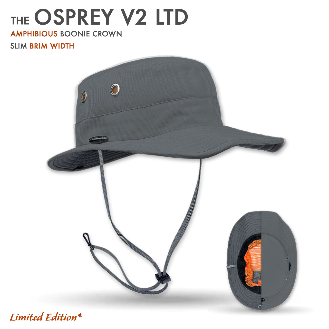 The Shelta Osprey V2 LTD Sun Hat in Storm Grey – Sheltahats